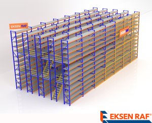 Mezanin Raf Sistemleri | Eksen Raf | Raf ve Depolama Sistemleri